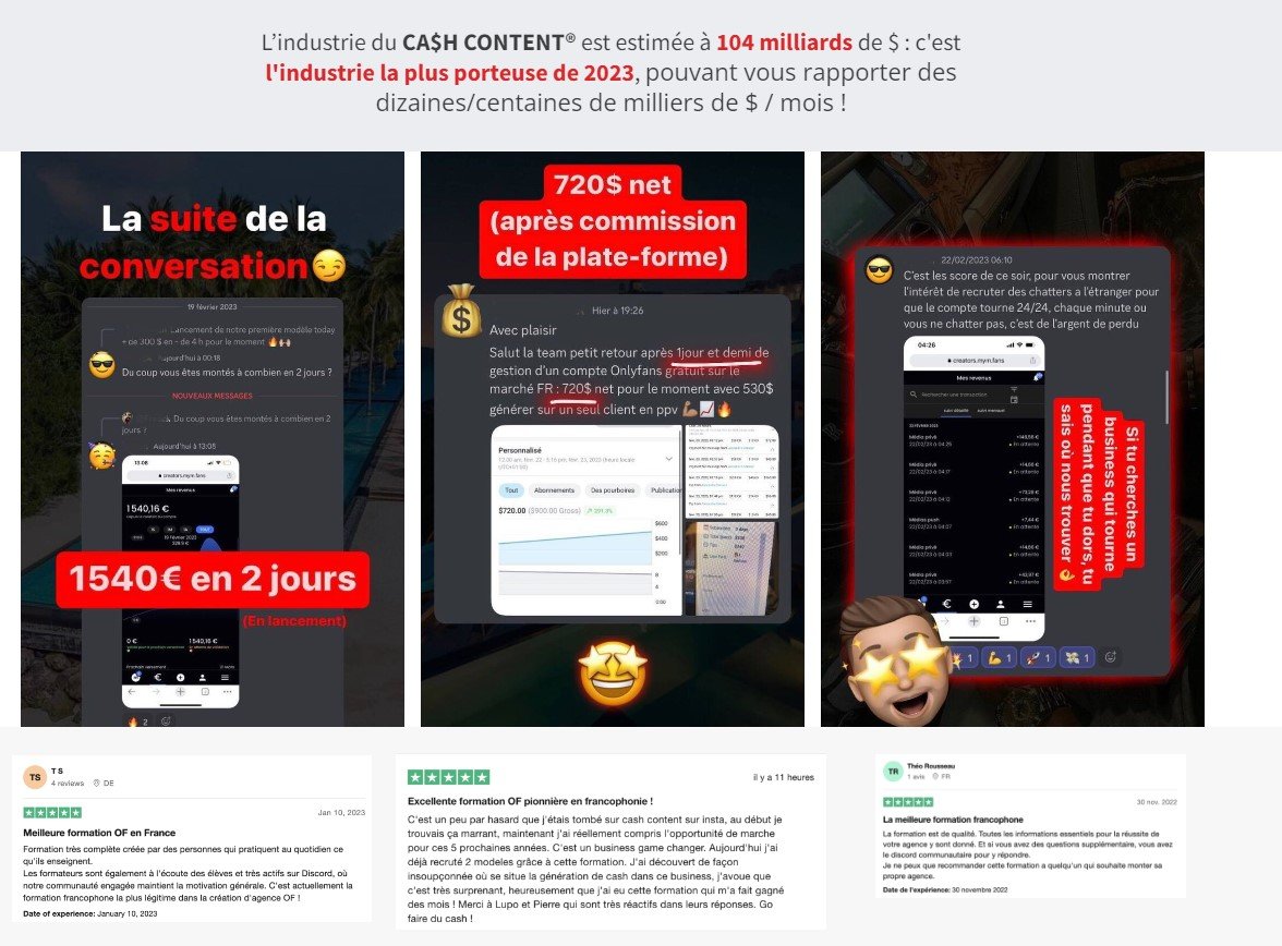 Cash Content avis : Arnaque ou opportunité
